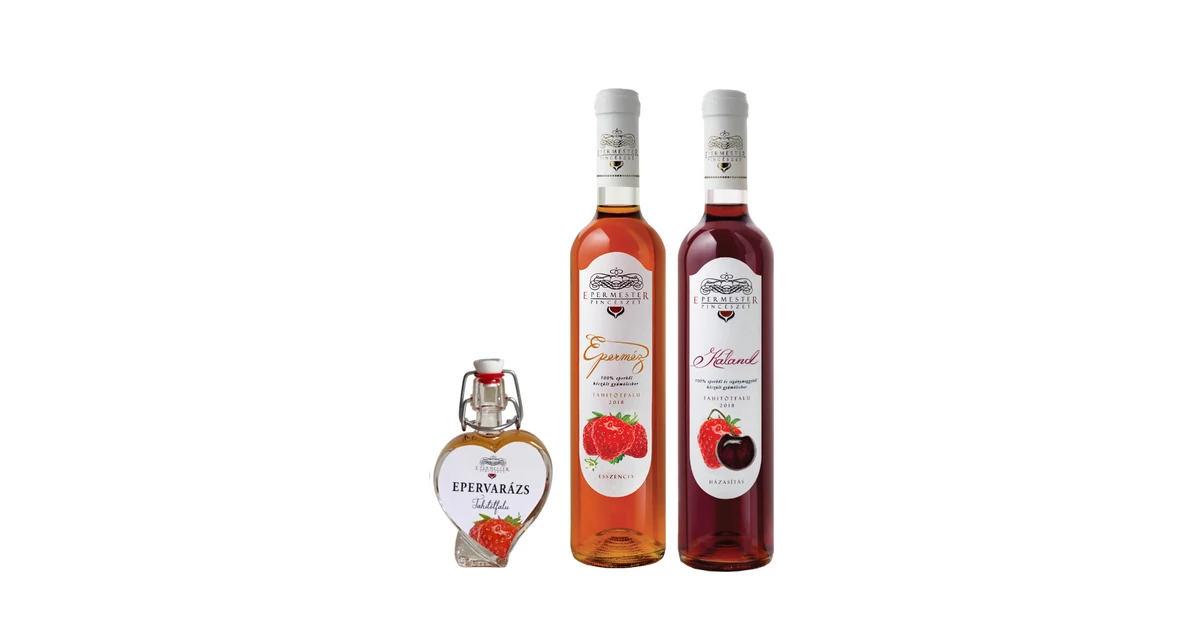 Eper pálinkás gyümölcsbor csomagok